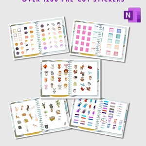 Ultimate Onenote Sticker Book: Over 1200 Creative Stickers for Your ...