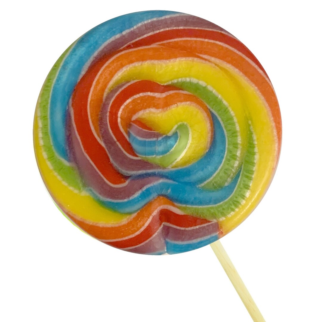 Wendy's Candies Giant Swirl Lolly Rainbow Lollipop Handcrafted ...