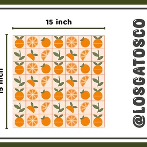Hand Drawn Rustic Oranges Digital Paper, Orange Seamless Pattern for ...
