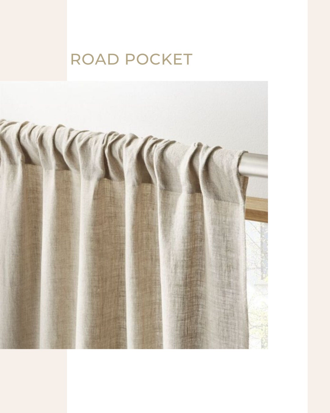 Natural Linen Curtains, Linen Drapes, Natural Flax Linen Curtains ...