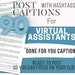 90 Virtual Assistant Instagram Posts Captions, Social Media Captions ...