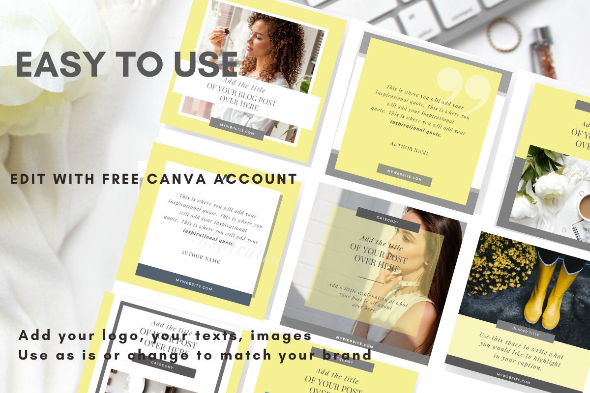 20 Editable Social Media Posts Templates Instagram - Etsy Australia