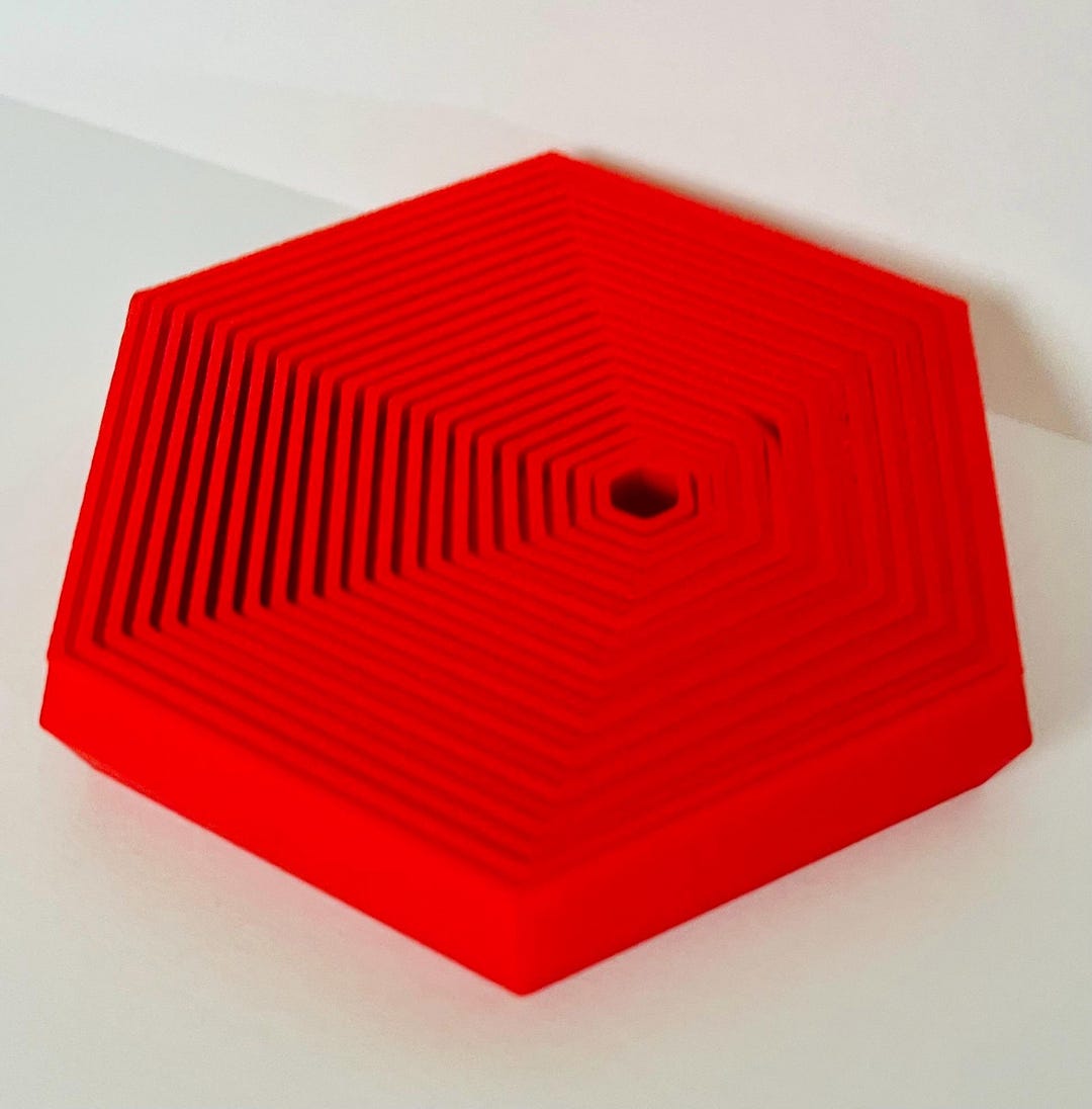 3D Printed Hexagon Whirlpool Fidget Toy - Etsy