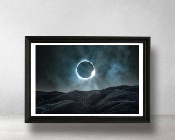 Night Photography Printlandscapemoodyprintable Wall | Etsy