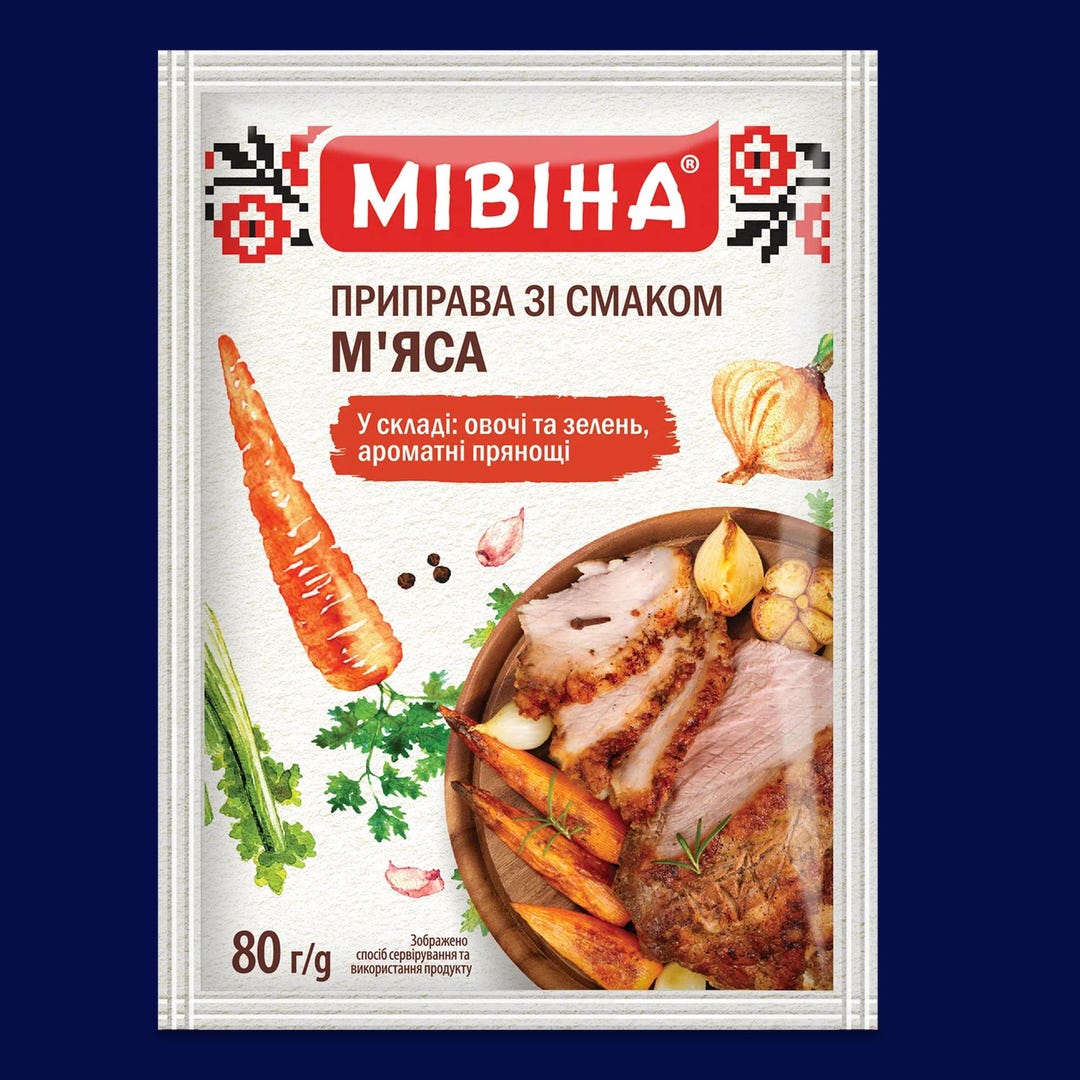 Mivina Meat Flavored Seasoning Original Taste Meat Condiment Мівіна М ...
