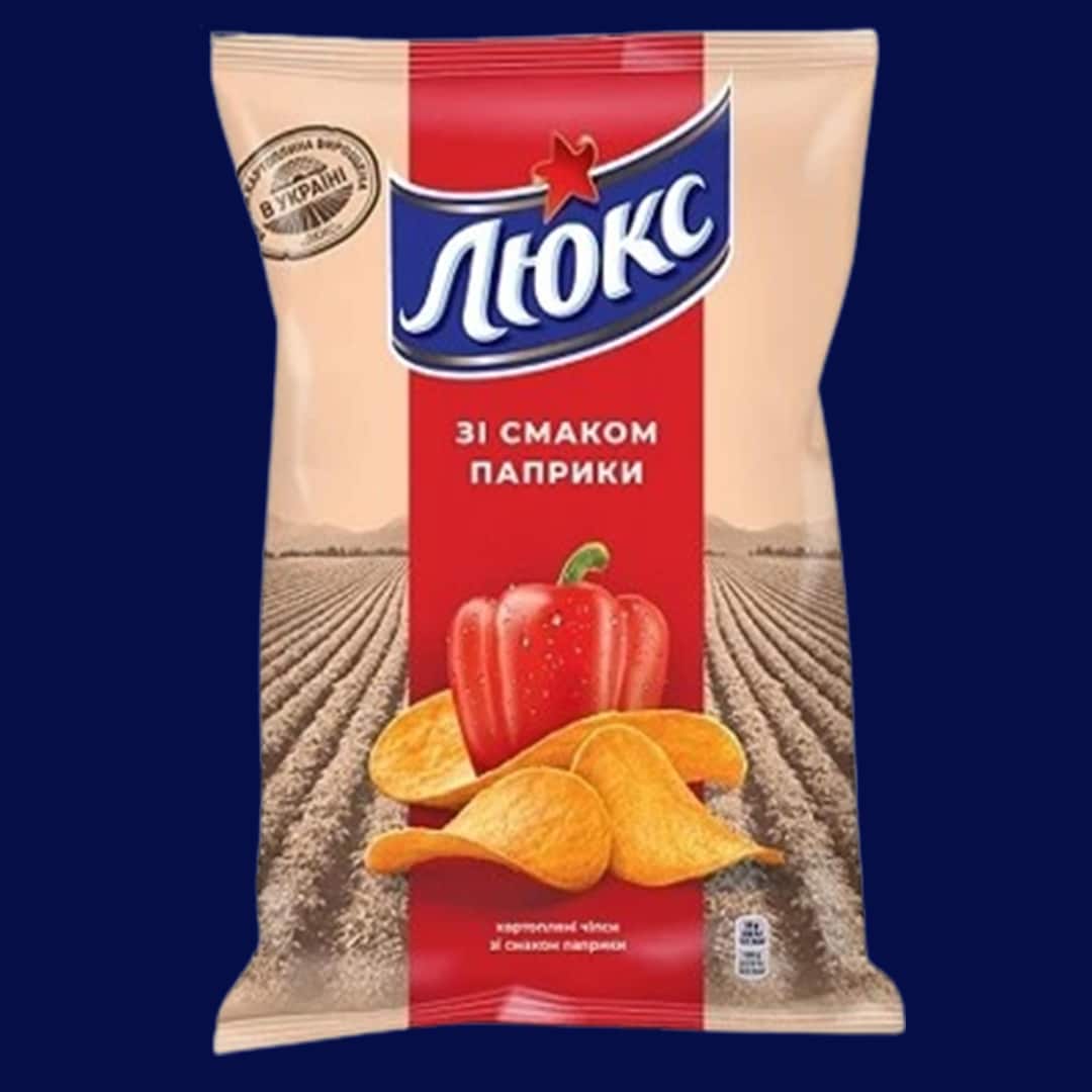 Potato Chips Lux Paprika Flavors 1 Pcs X 133 G, 5 Pcs X 133 G 665 G, 10 ...