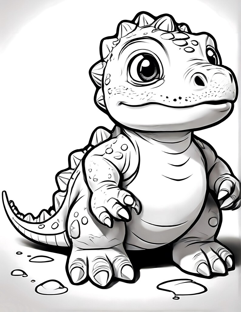 22 Coloring Pages Dragons Dinosaurs Coloring Book Children's Coloring ...