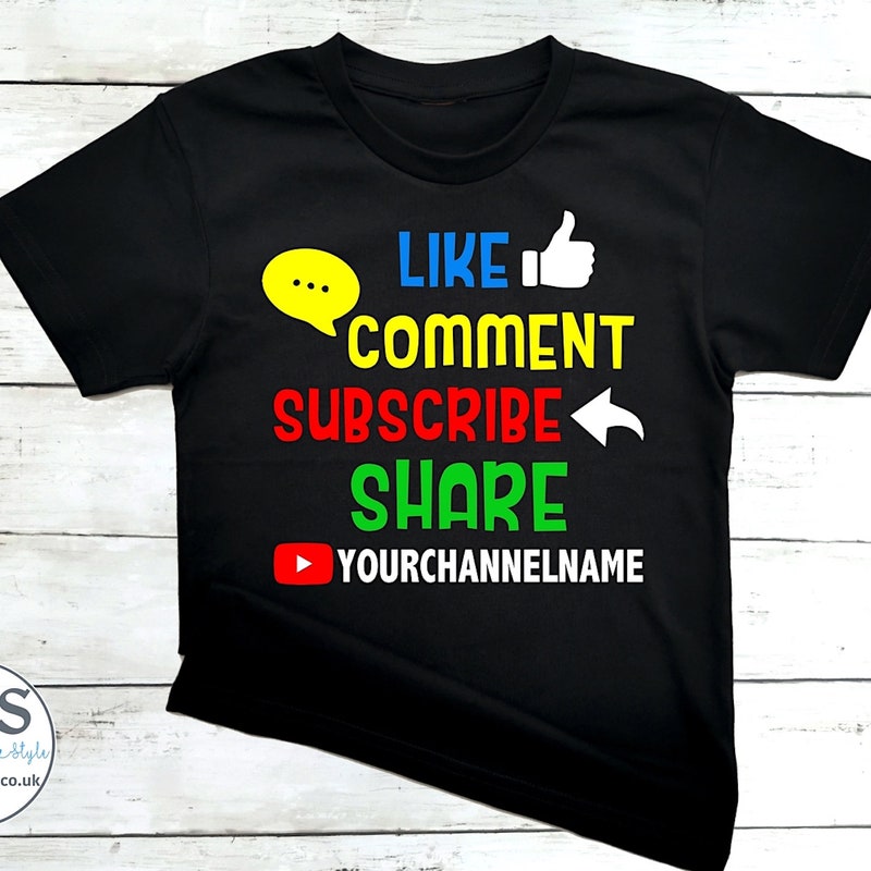 Personalized Youtube Shirt - Etsy