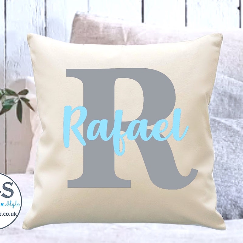 Initial Cushion - Etsy