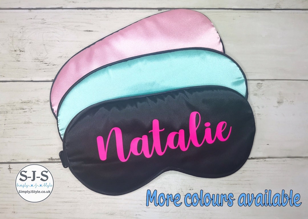 Personalised Sleeping Mask, Custom Sleep Mask, Gift for Her, Eye Mask ...
