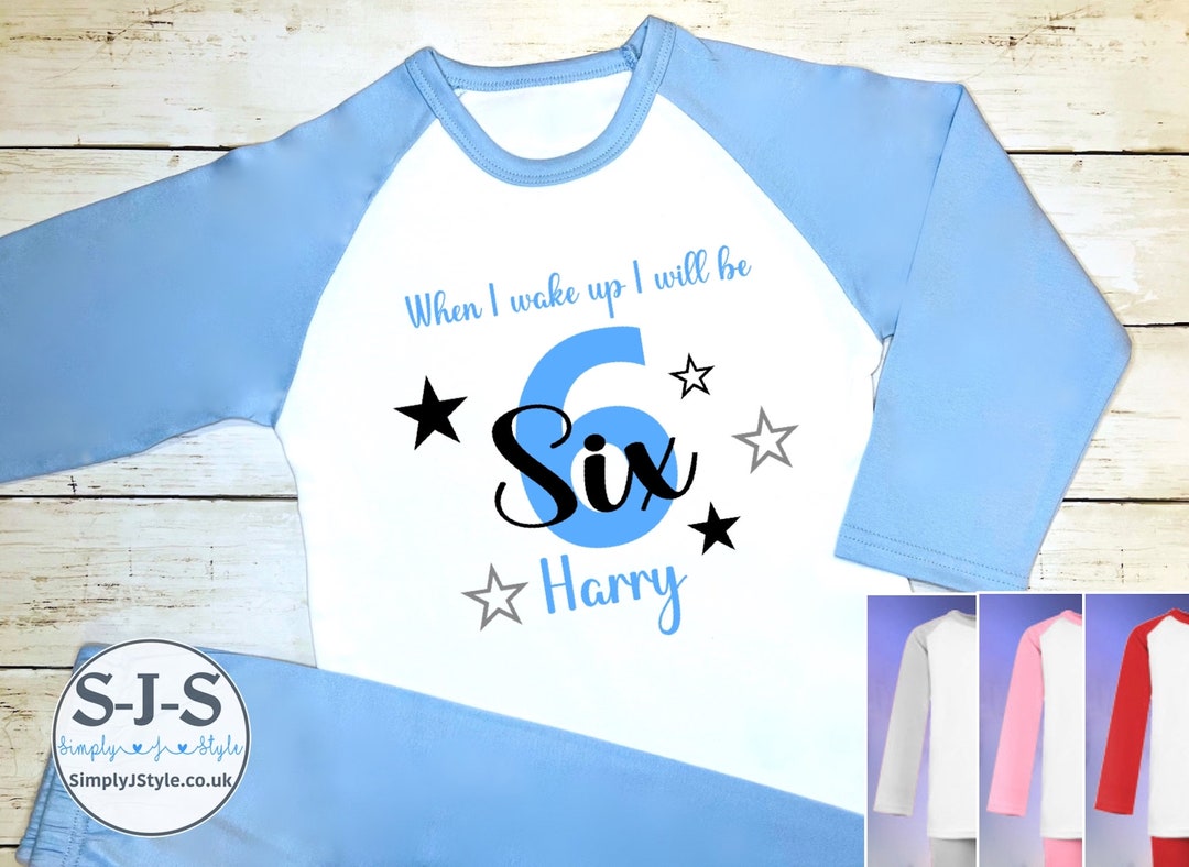 When I Wake up I Will Be Pyjamas, Kids Birthday Pyjamas, Sizes Baby to ...