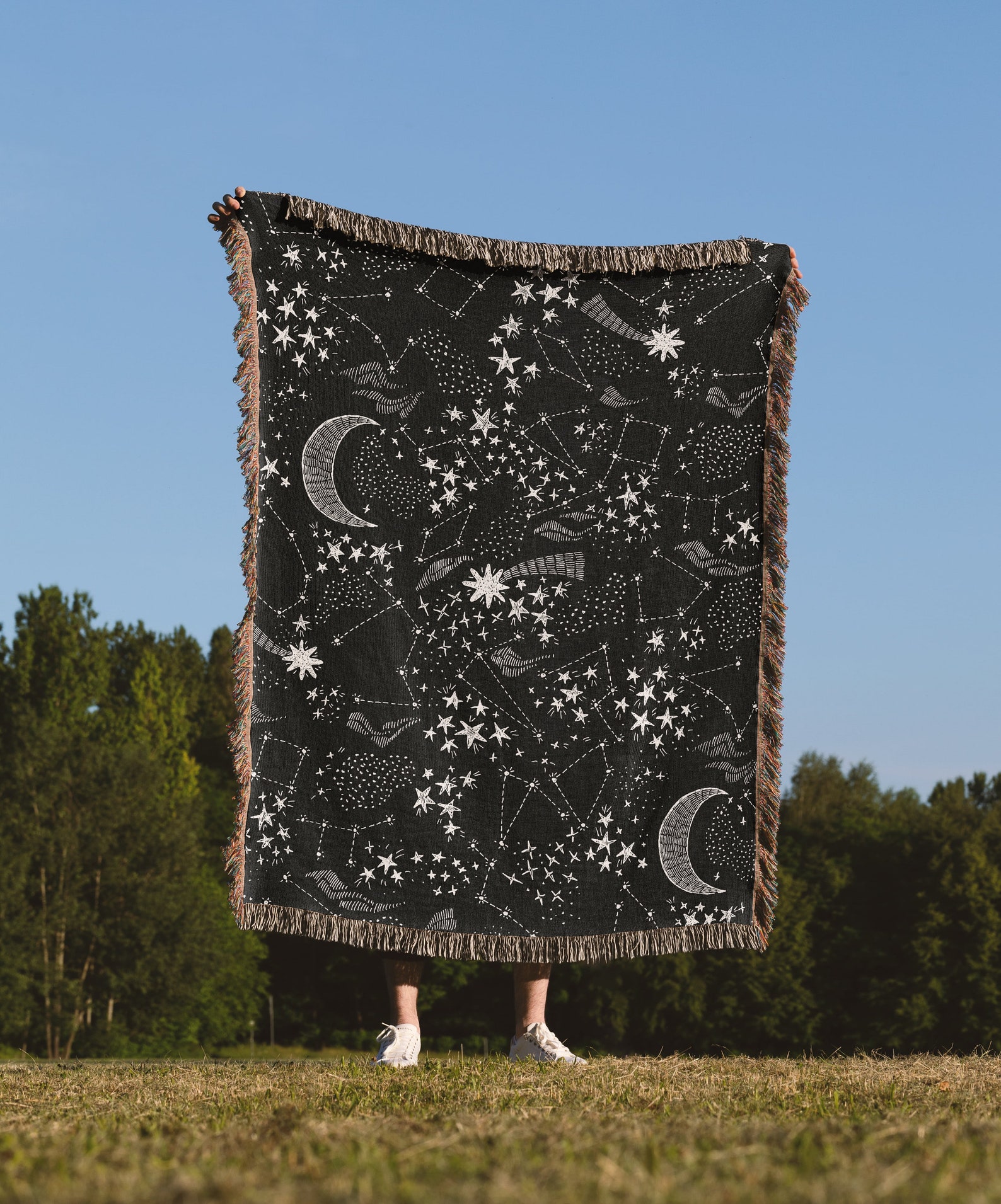 Stars Blanket Constellation Gift Boho Gift Boho Decor - Etsy