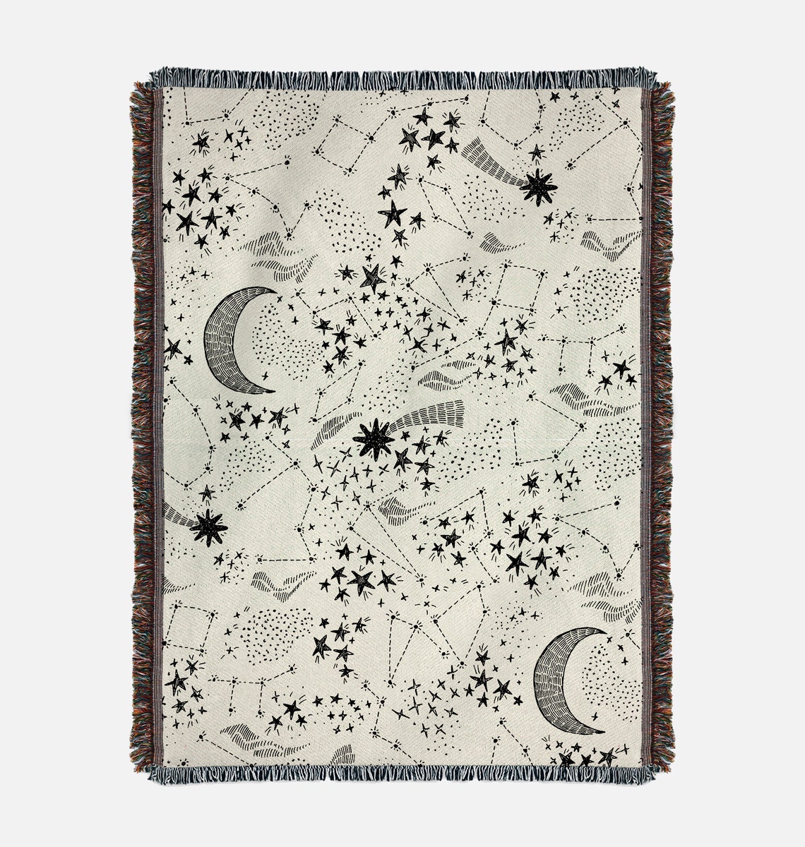 Stars Blanket Constellation Gift Boho Gift Boho Decor | Etsy