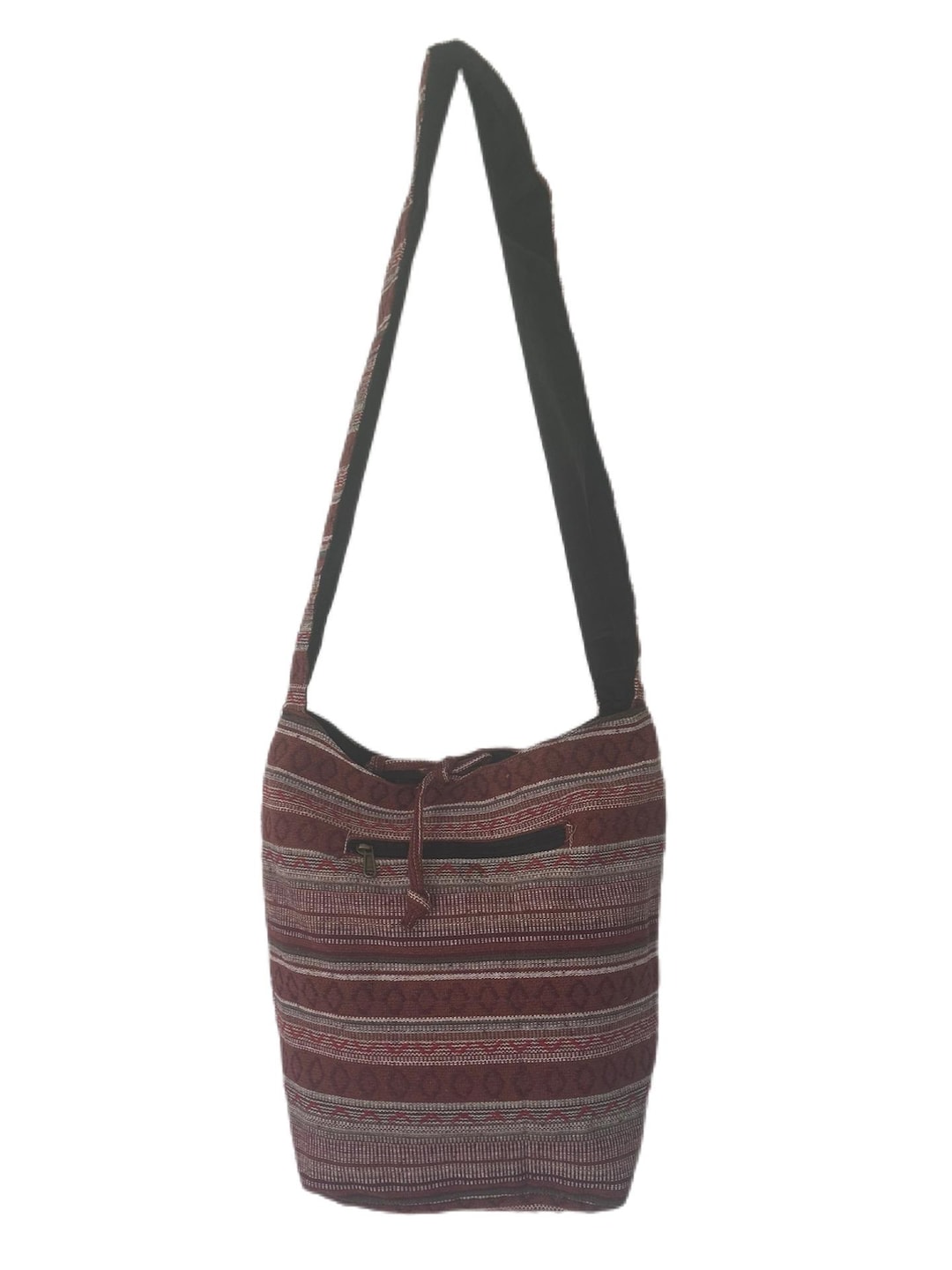 Cotton Shoulder Bag With Stripe Design and Bead Detail Sling Handbag - Etsy
