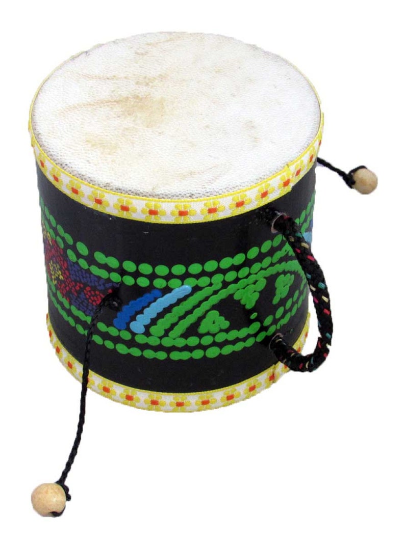 Small Hand Held Monkey Drum Instrument With Hand Painted - Etsy