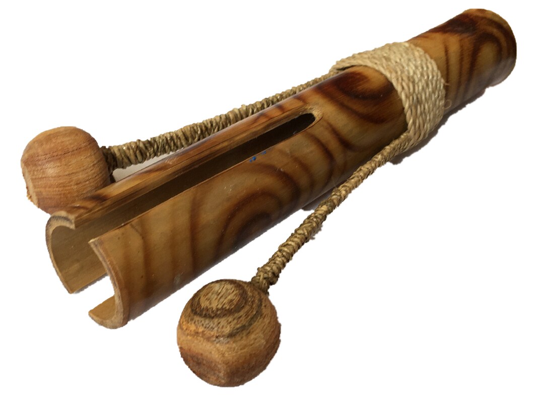 Ethnic Castanets on Stick With Bamboo Handle and Traditional Design - Etsy