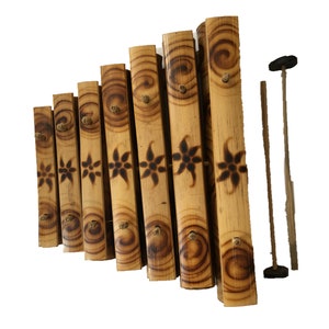 Hand Made Bamboo Xylophone percussion With Beating Stick 3 Sizes ...