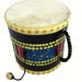 Small Hand Held Monkey Drum Instrument With Hand Painted Aboriginal Dot ...
