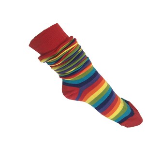 Colourful Rainbow Over the Knee Cotton Socks - Etsy