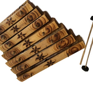 Hand Made Bamboo Xylophone percussion With Beating Stick 3 Sizes ...