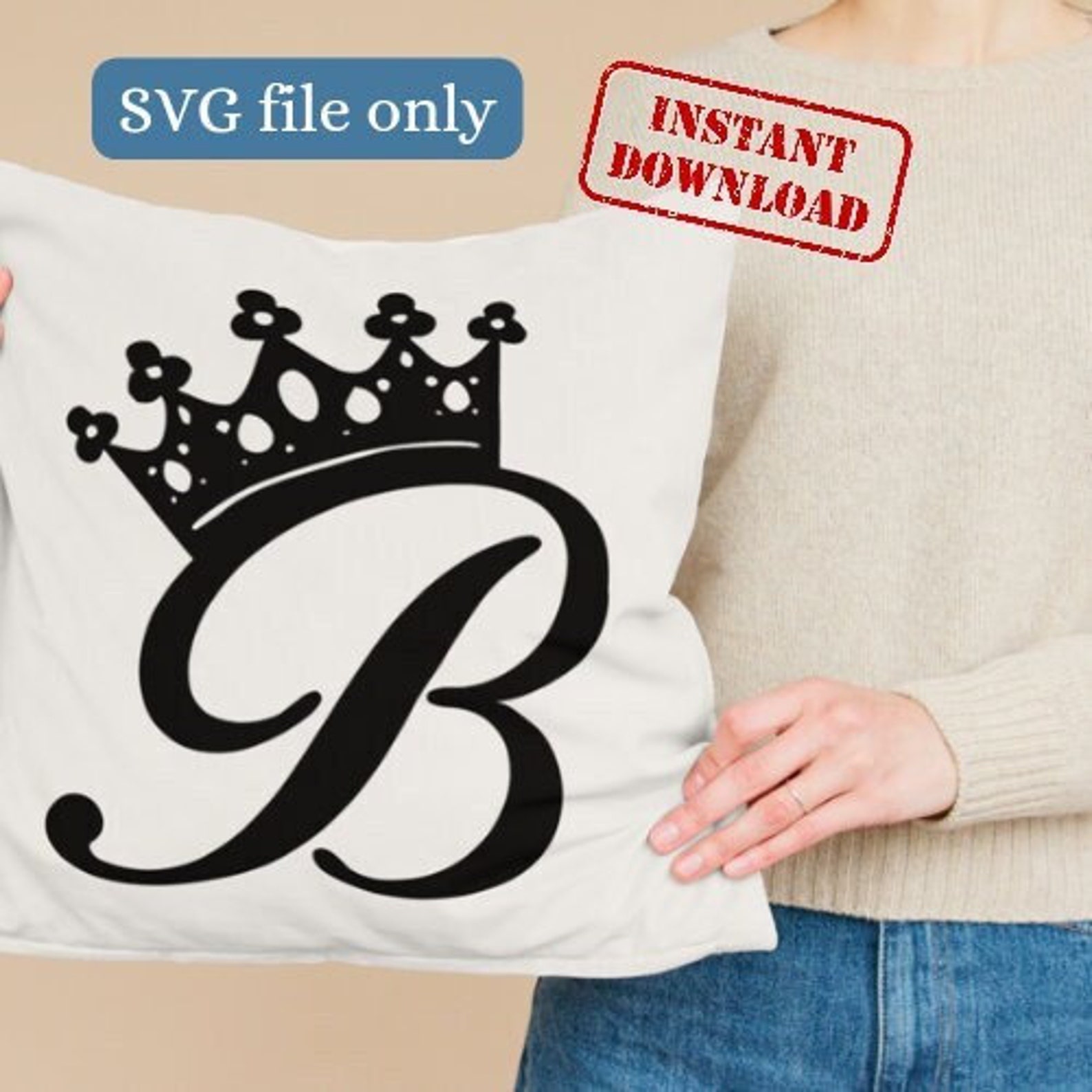 Queen B SVG File - Etsy