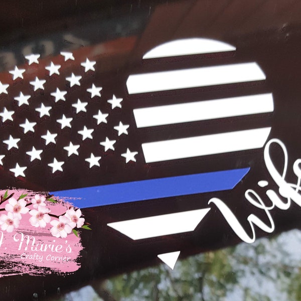 Police Wife Decal - Etsy