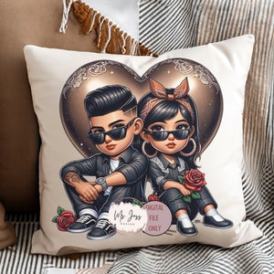 Chicano Couple, Red Rose, Chicana PNG, Chicana Love, Hispanic ...