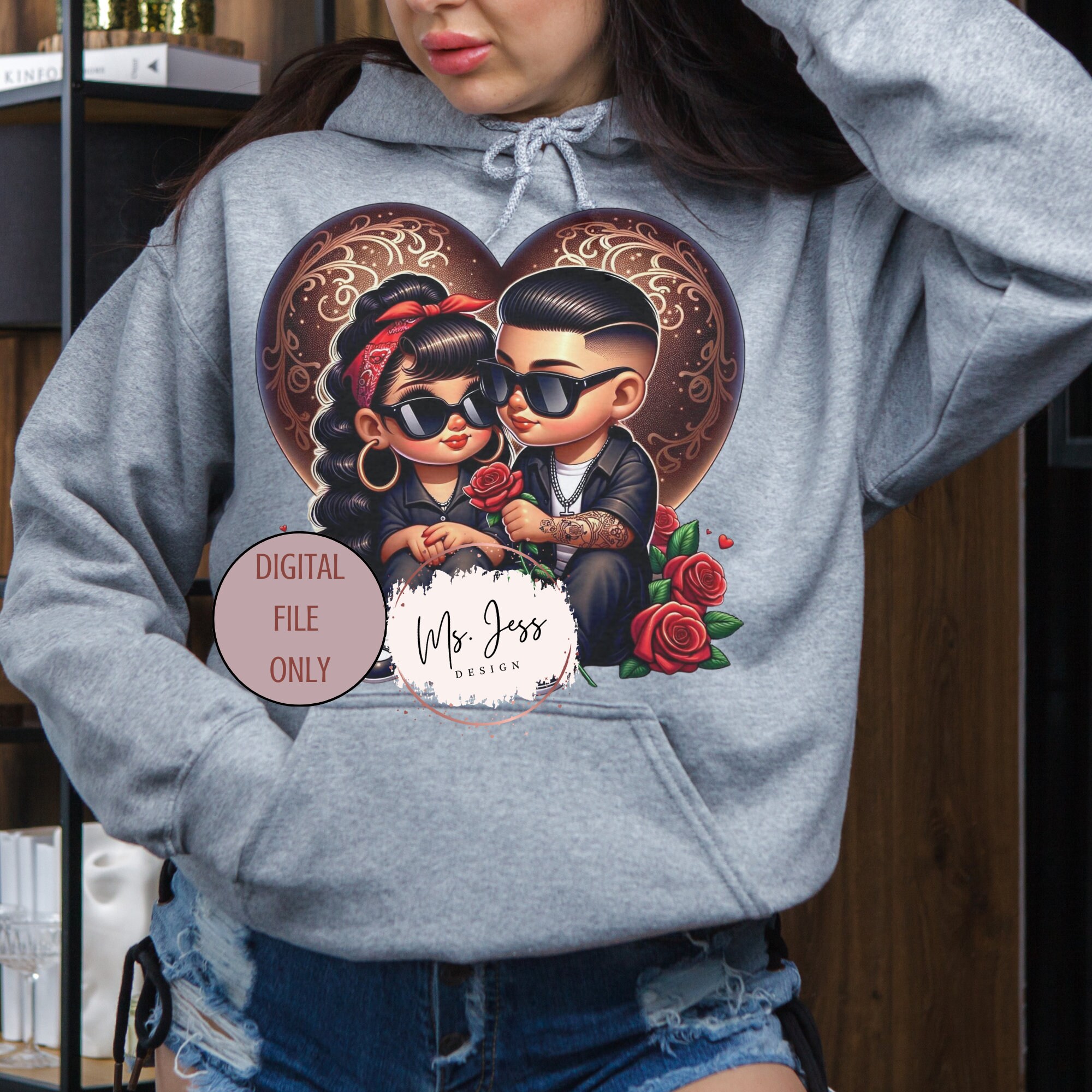 Chicano Couple, I Am Yours, Chicana PNG, Chicana Love, Hispanic ...