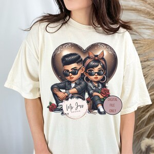 Chicano Couple, Red Rose, Chicana PNG, Chicana Love, Hispanic ...