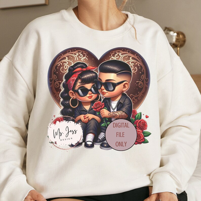 Chicano Couple, I Am Yours, Chicana PNG, Chicana Love, Hispanic ...