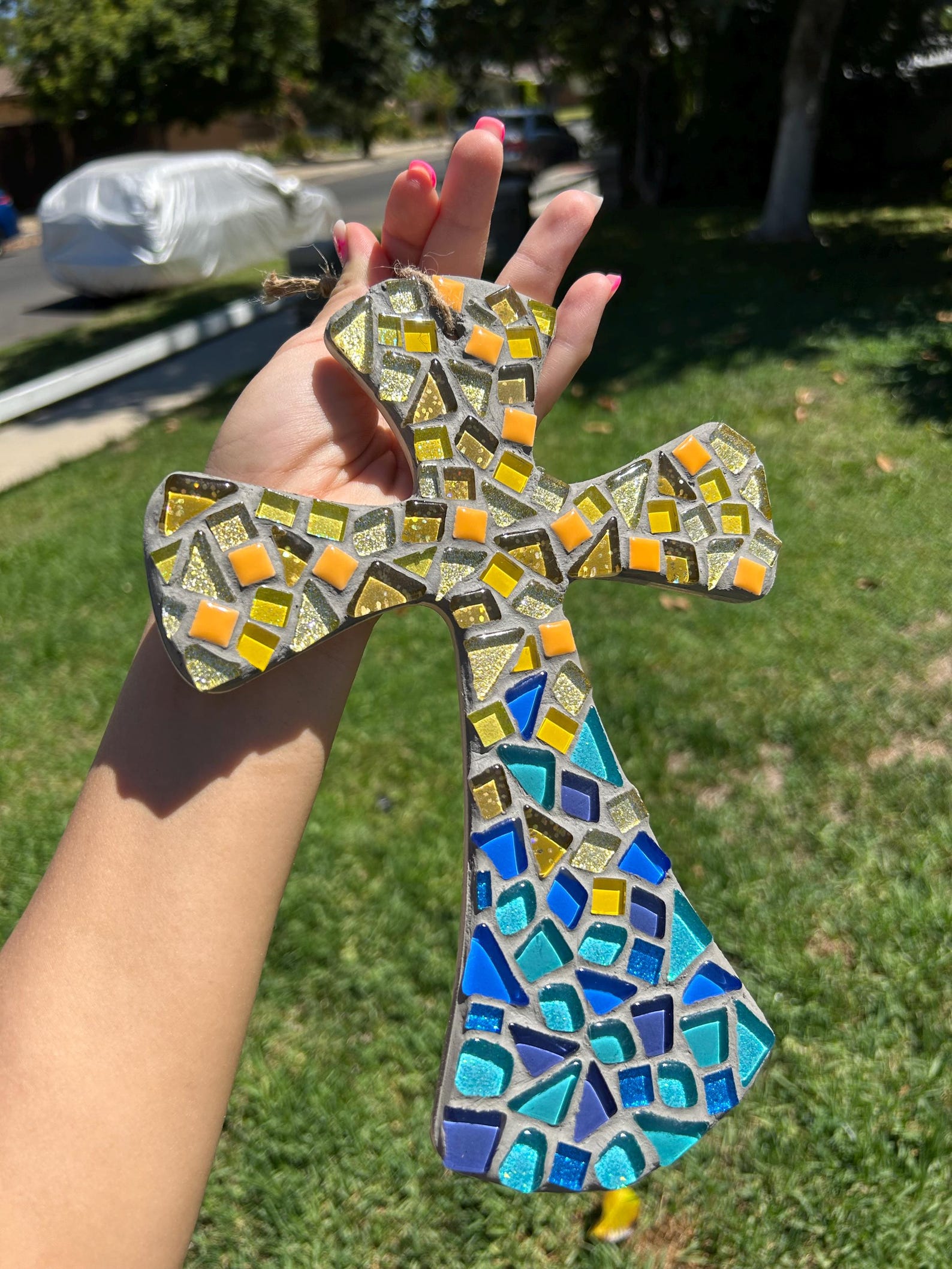 Mosaic Cross - Etsy