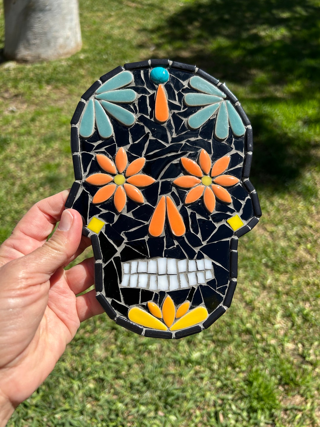 Mosaic Skull - Etsy