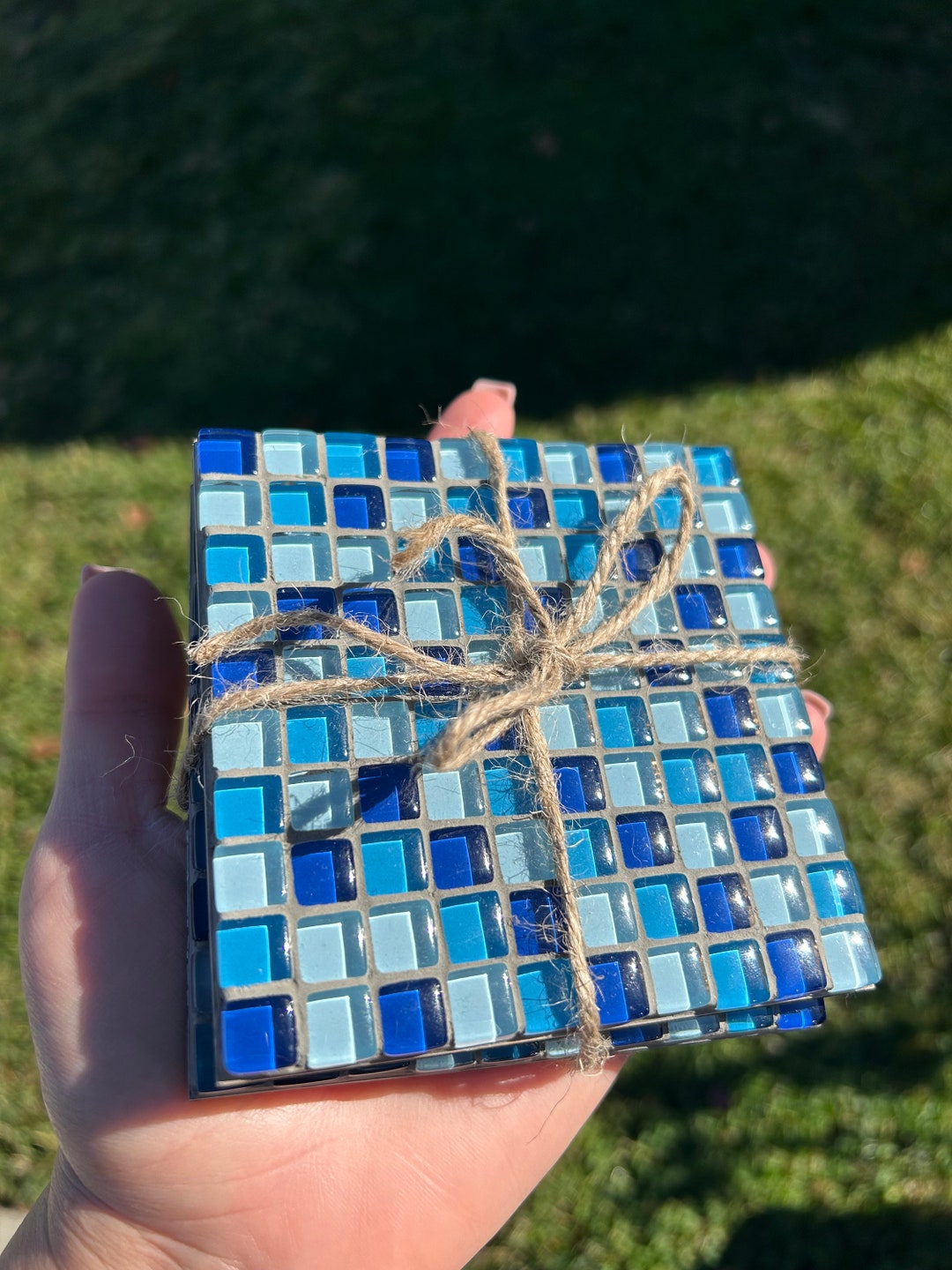 Handmade Coasters Set of 2 - Etsy