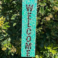 Mosaic Welcome Sign - Etsy
