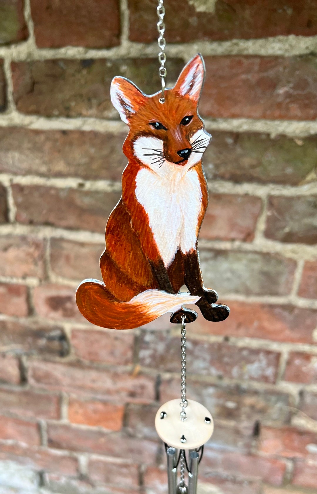 Fox Wind Chime With Aluminum Chimes. - Etsy UK