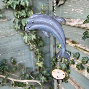 Dolphin Wind Chime, Laser Cut and Hand Painted. Aluminium Chimes ...