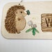 Hedgehog welcome Wood Sign. Original Art Hand Painted. A - Etsy