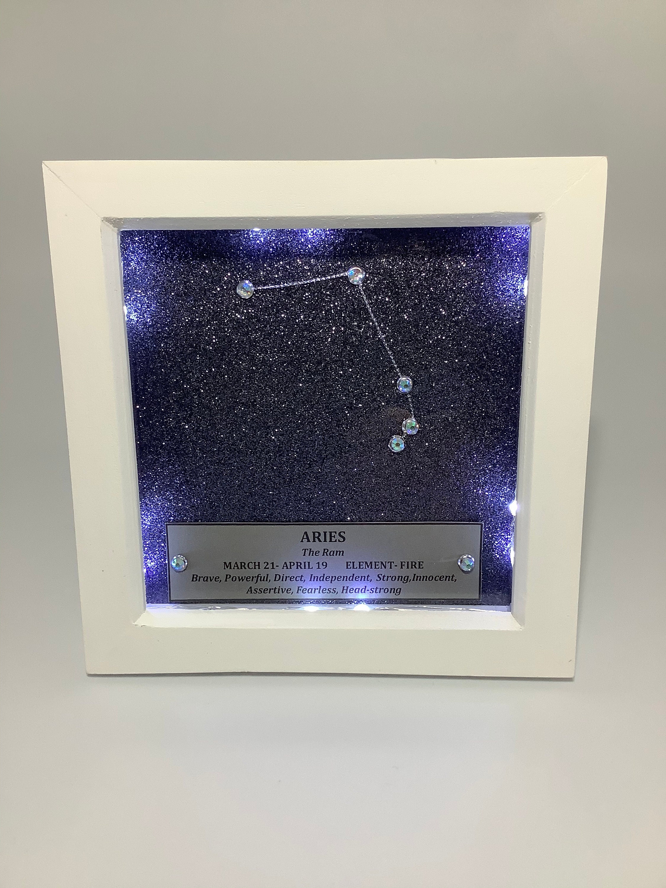 Box Frame. Horoscope/ Star Sign Led Light up Box Frame. - Etsy