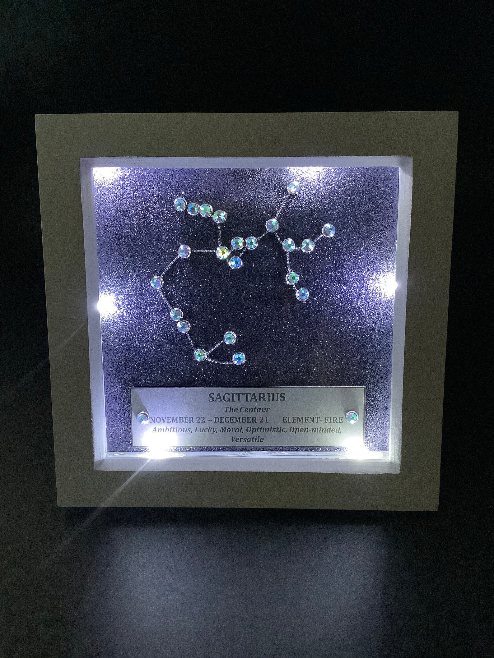 Box Frame. Horoscope/ Star Sign Led Light up Box Frame. - Etsy
