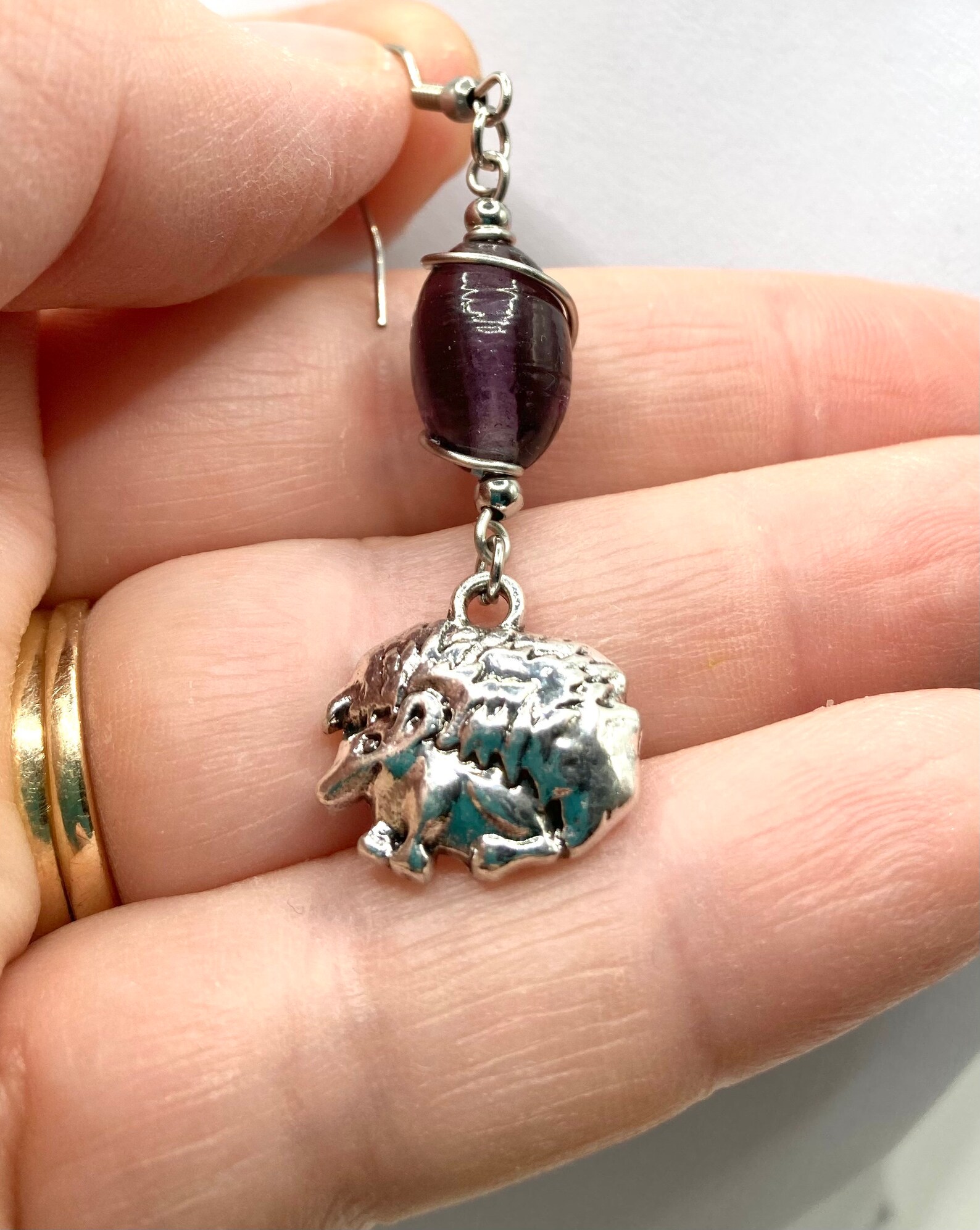 Hedgehog Drop Earrings. A Donation From the Sale of This Item Will Be ...