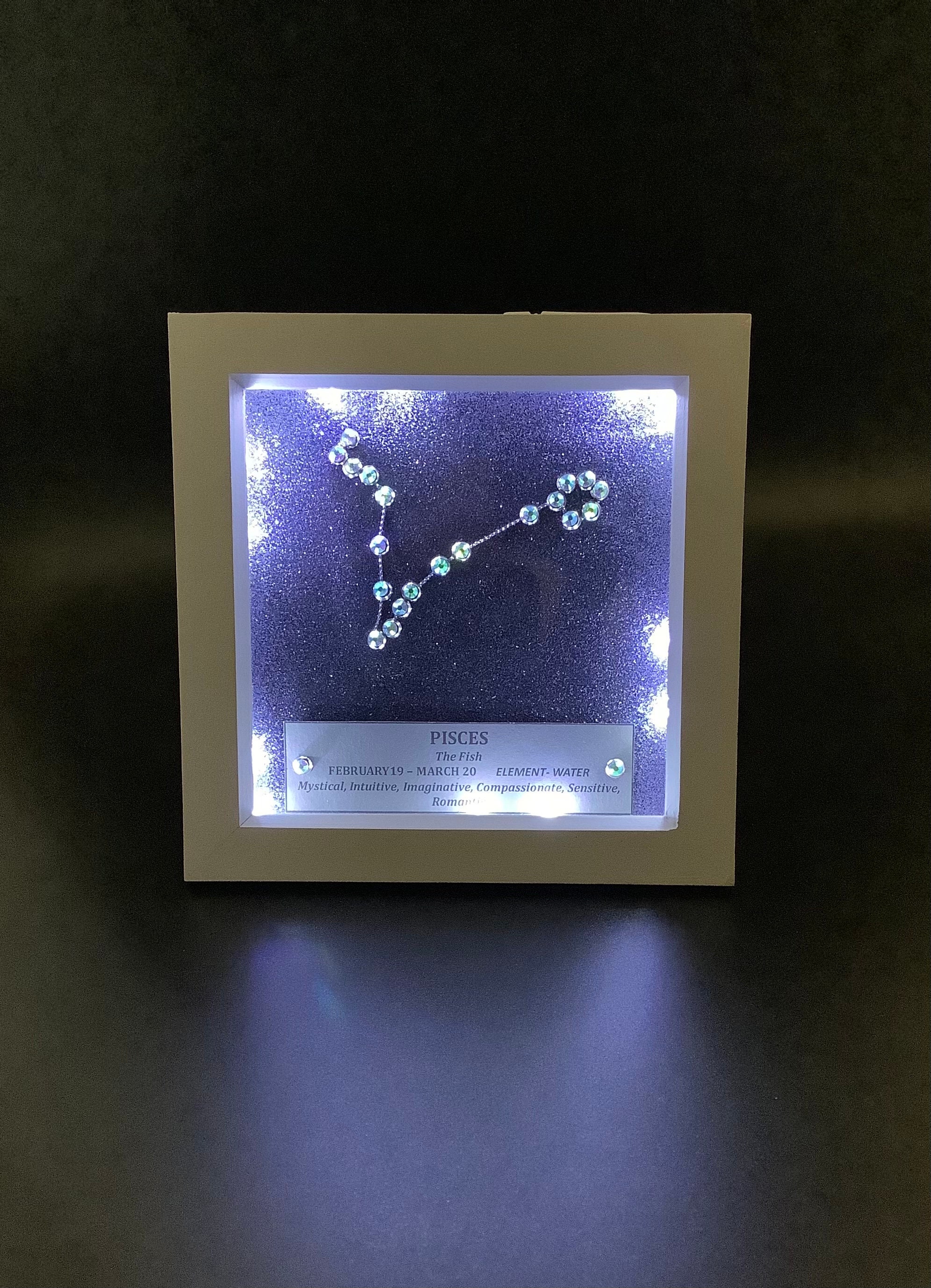Box Frame. Horoscope/ Star Sign Led Light up Box Frame. - Etsy