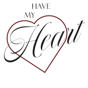 PRINTABLE You Have My Heart Phrase Print, Valentines Home Decor ...