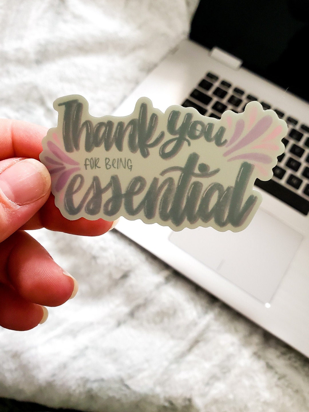 Thank You for Being Essential Sticker, Gift for Him/her, Essential ...