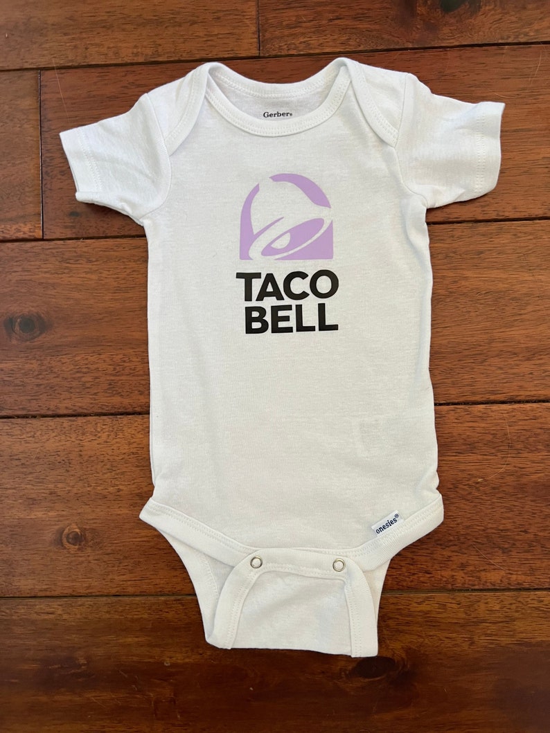 Taco Bell Onesie Bodysuit Handmade Tacos Live Mas Boy or Girl Baby ...