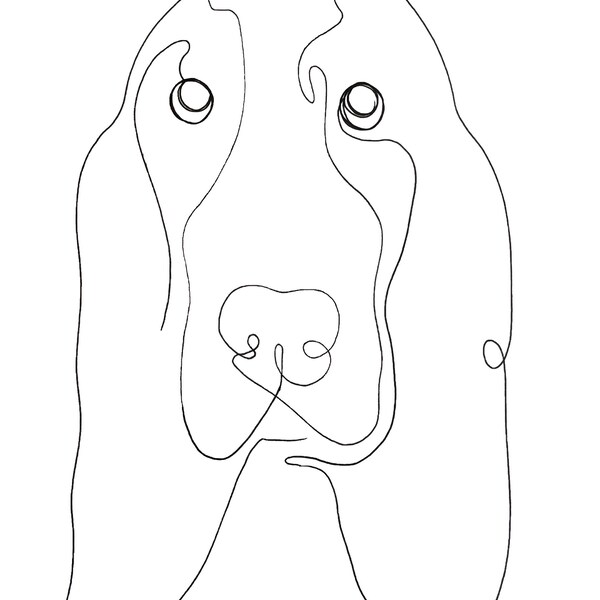 Basset Hound Print - Etsy