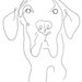 Great Dane One Line Pet Portrait DIGITAL DOWNLOAD, Great Dane Print ...