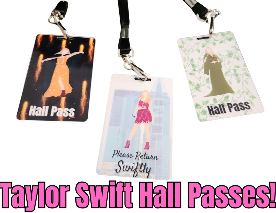 Taylor Swift Custom Hall Passes - Etsy