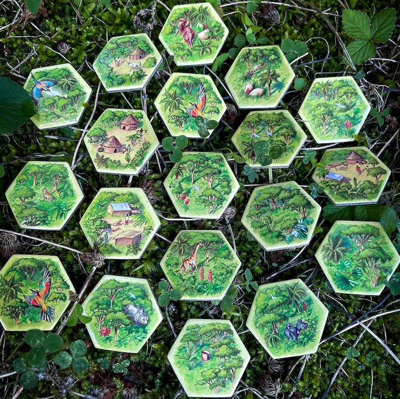 Drylands Board Game Two Player Abstract Game Set in Africa - Etsy