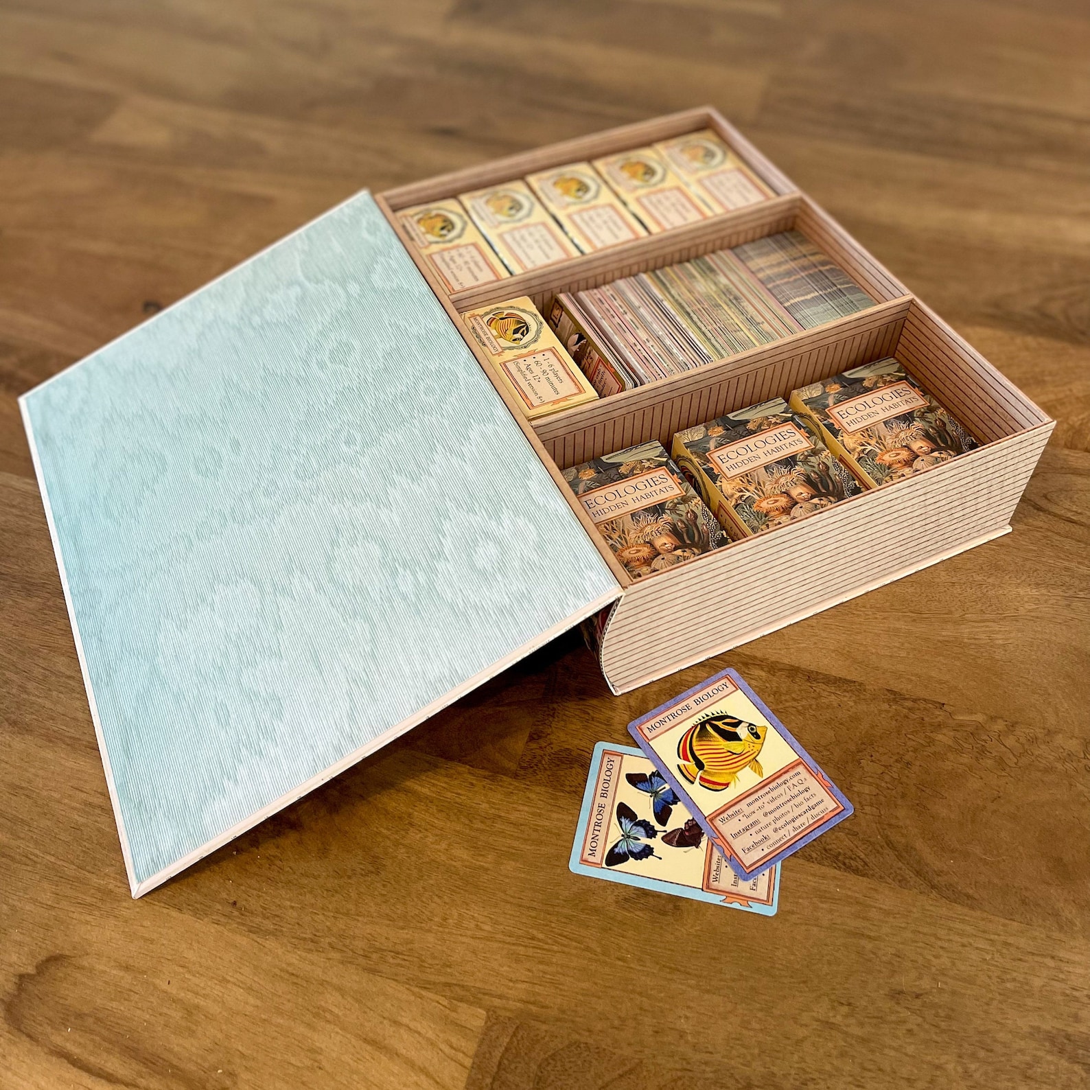 Faux Book Box Card Game Organizer for Ecologies Card Game by - Etsy ...