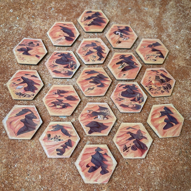 Drylands Board Game Two Player Abstract Game Set in Africa - Etsy